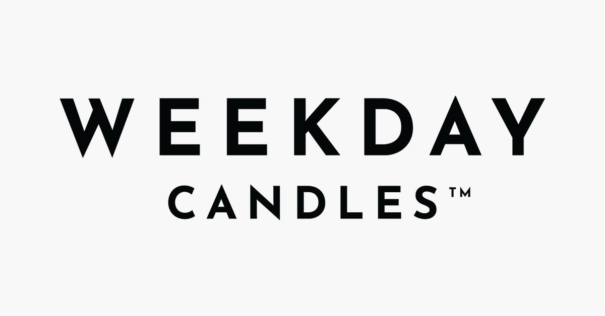 Weekday Candles Hand Poured Small Batch Calgary Canada